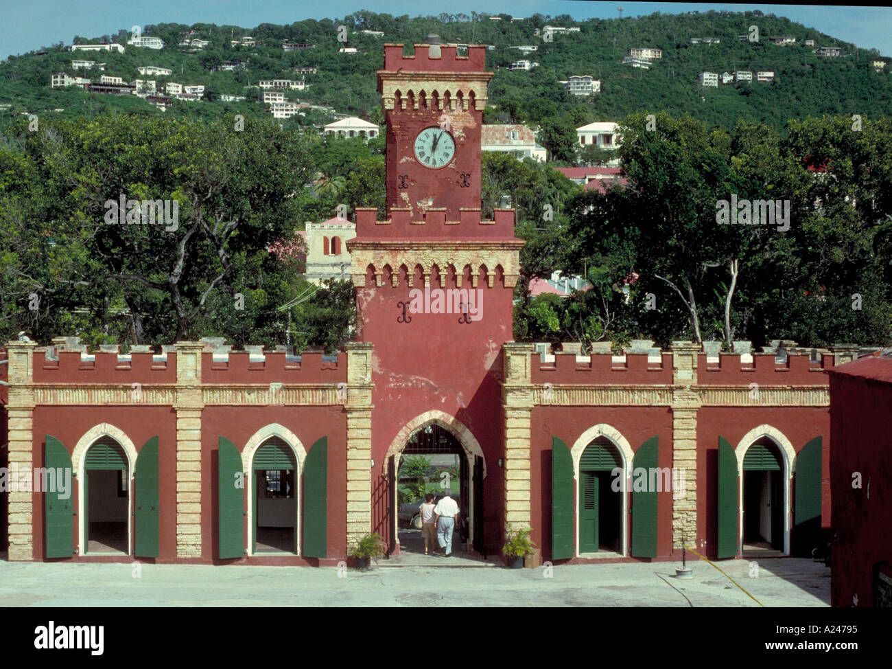Old fort St Thomas US Virgin Islands Stock Photo - Alamy