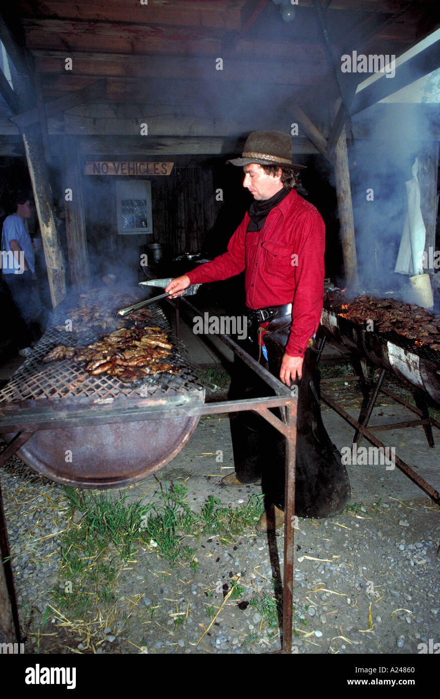 cowboy cooking steaks many more ranching western images available Stock ...