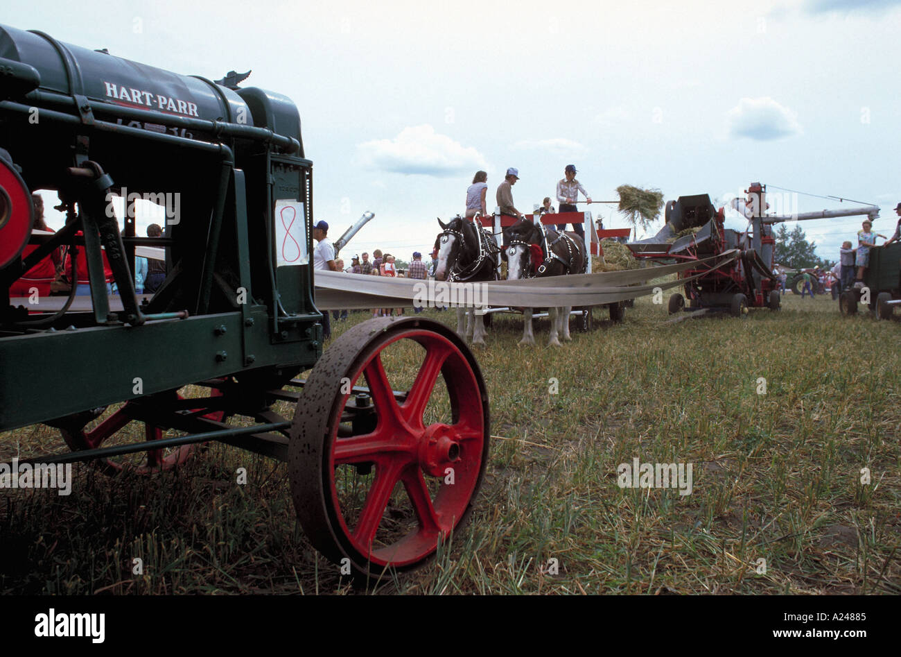 Old fashioned threshing bee many more images available of rural ...