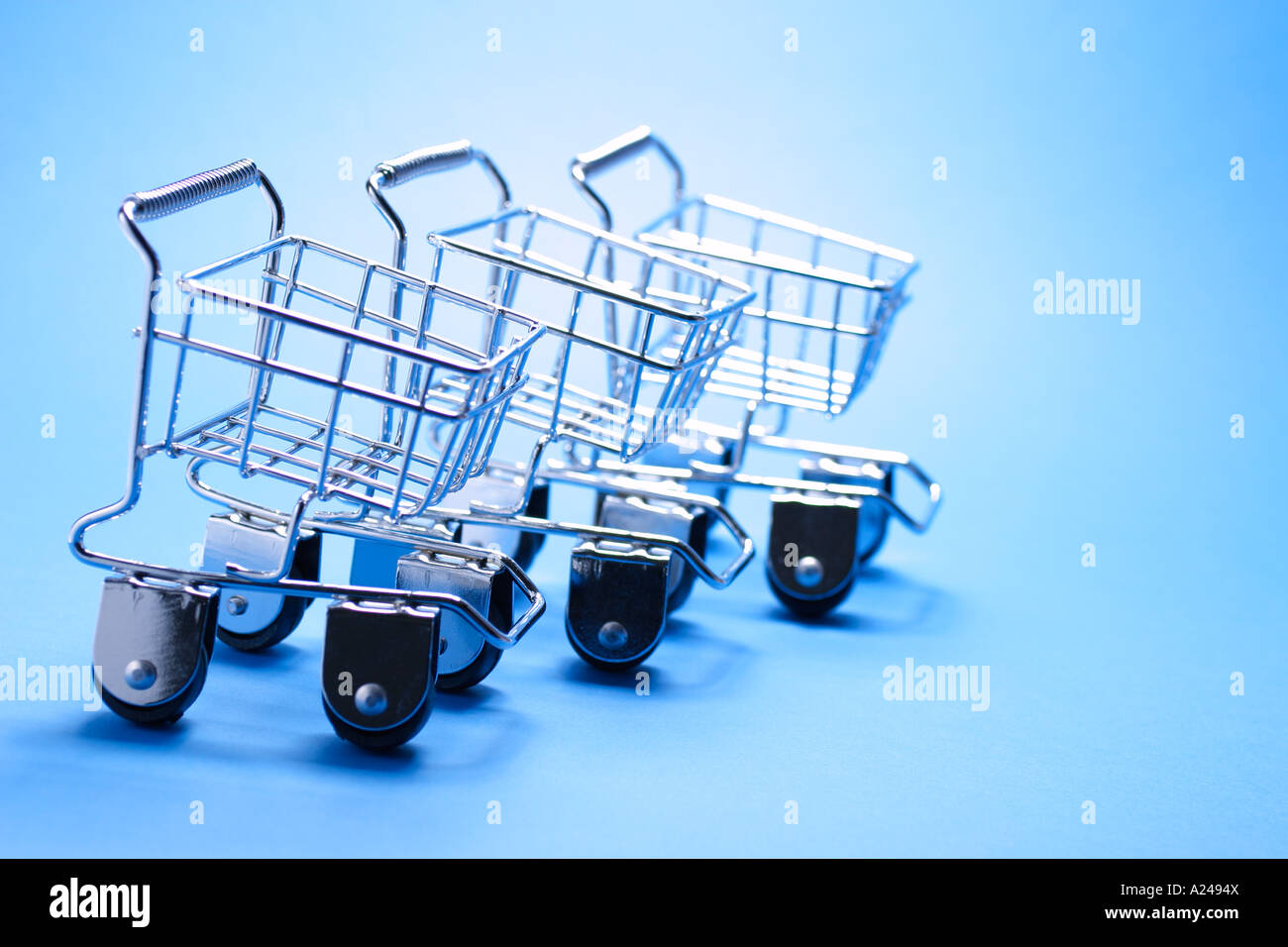 Miniature Shopping Trolleys Stock Photo - Alamy