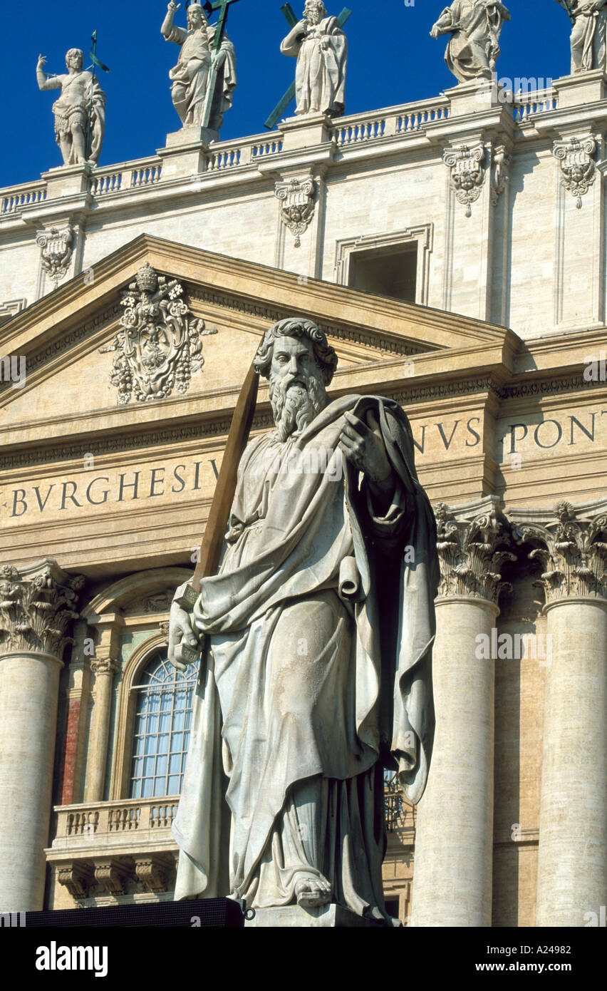 Facade of St Peter's Basilica Vatican 1 Stock Photo - Alamy