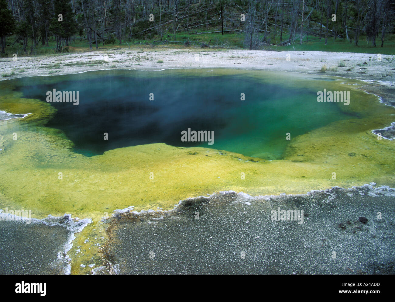 Emerald Pool Yellowstone Stock Photo - Alamy