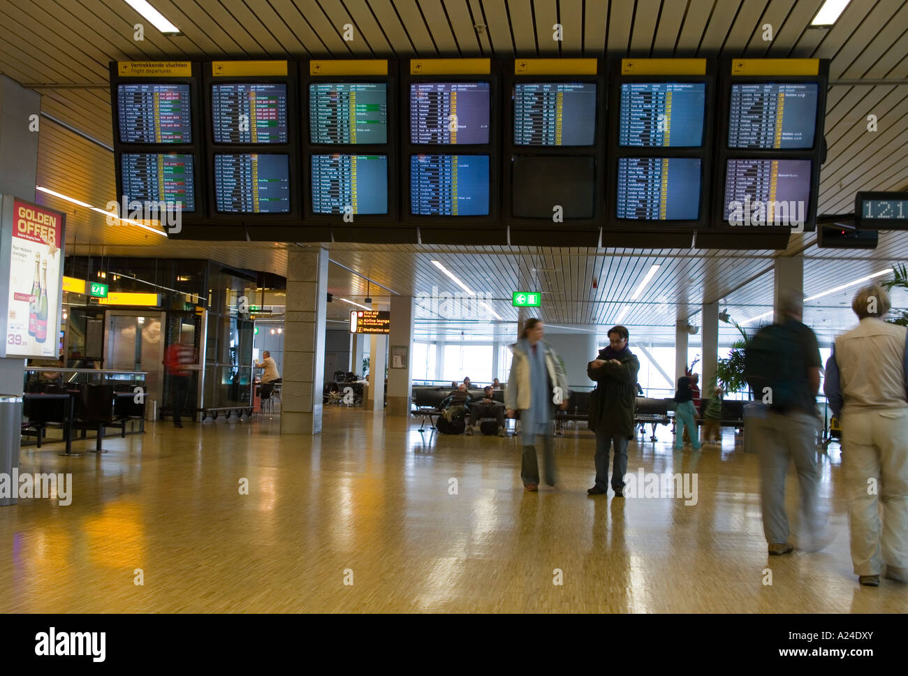 Airport departure information monitors hi-res stock photography and ...
