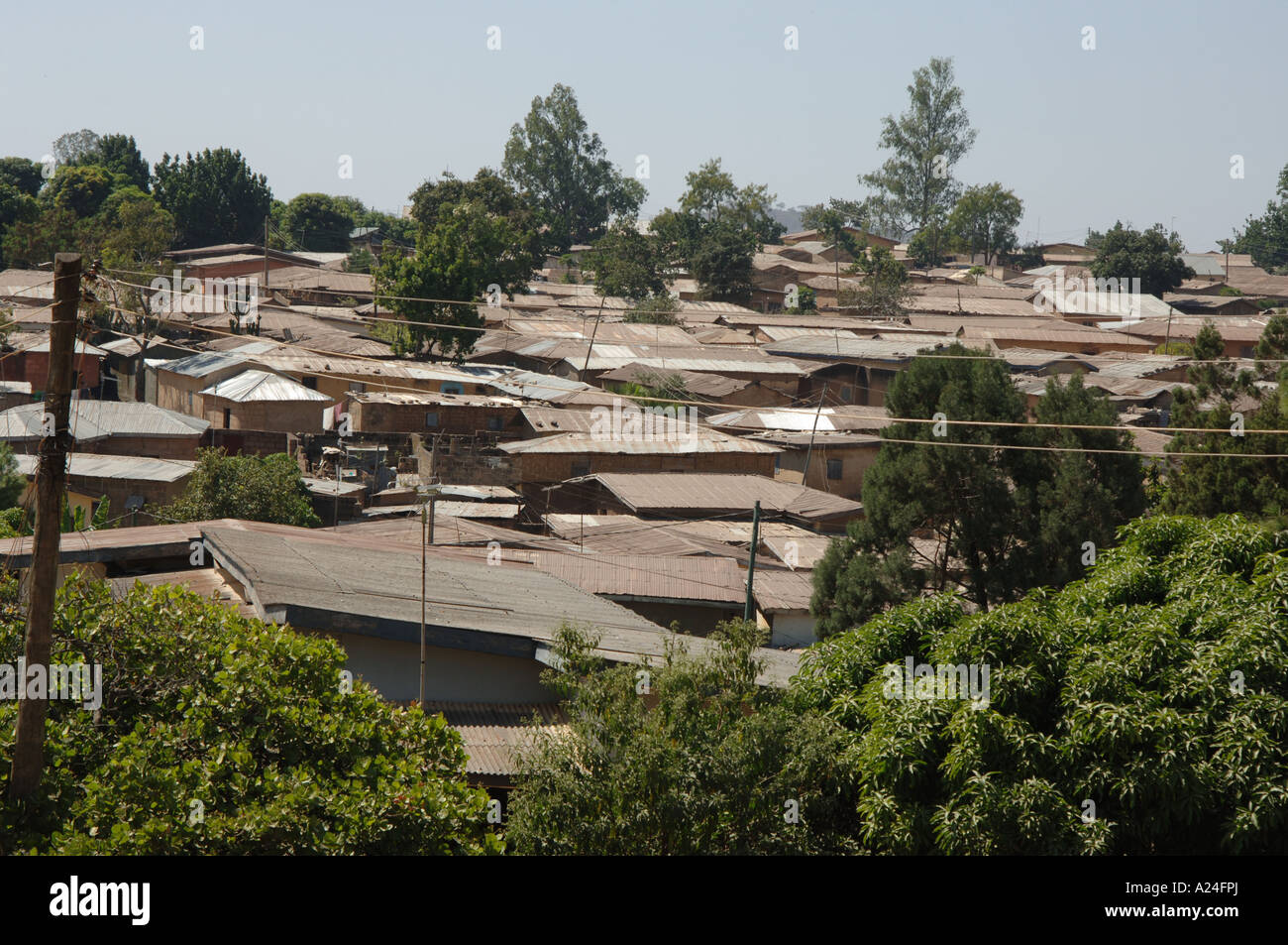 tin roofs Jos Nigeria Stock Photo - Alamy