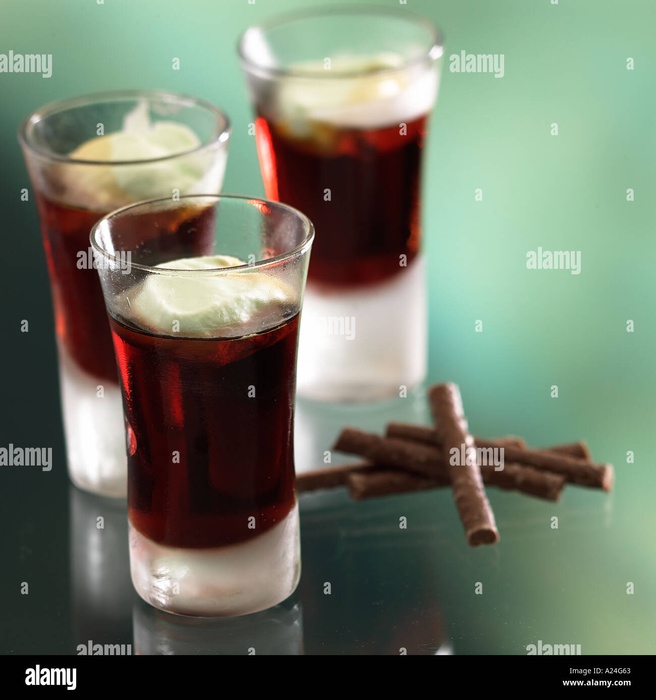 Cocktail Jealousy Creme de menthe cream coffee crushed ice chocolate ...