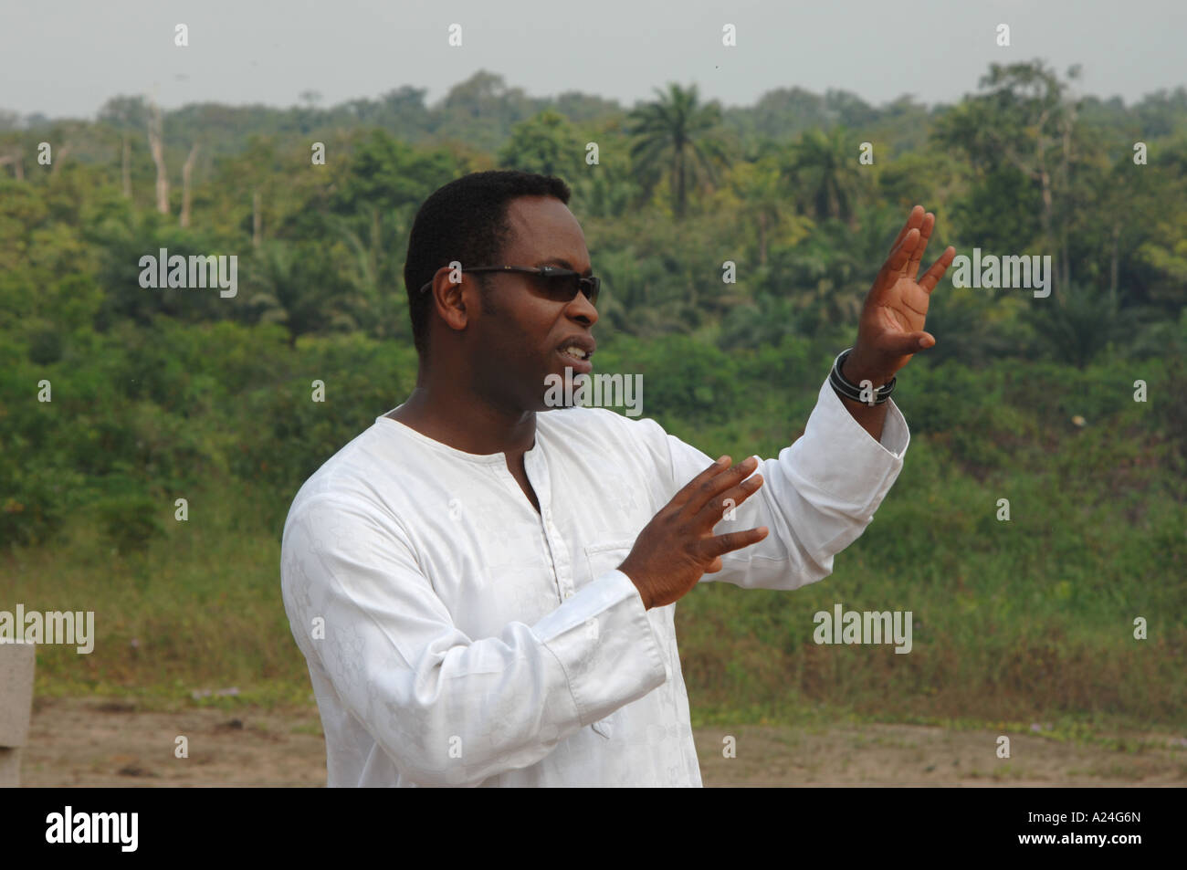 Ken Saro-Wiwa junior in talking Ogoniland, Nigeria Stock Photo - Alamy