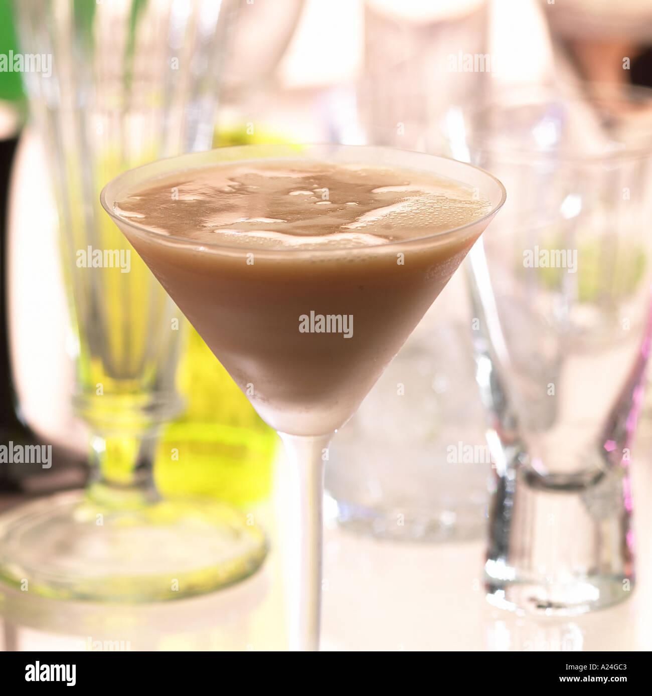 Cocktail First Night Brandy Van der Hum Tia Maria Cream flaked ...