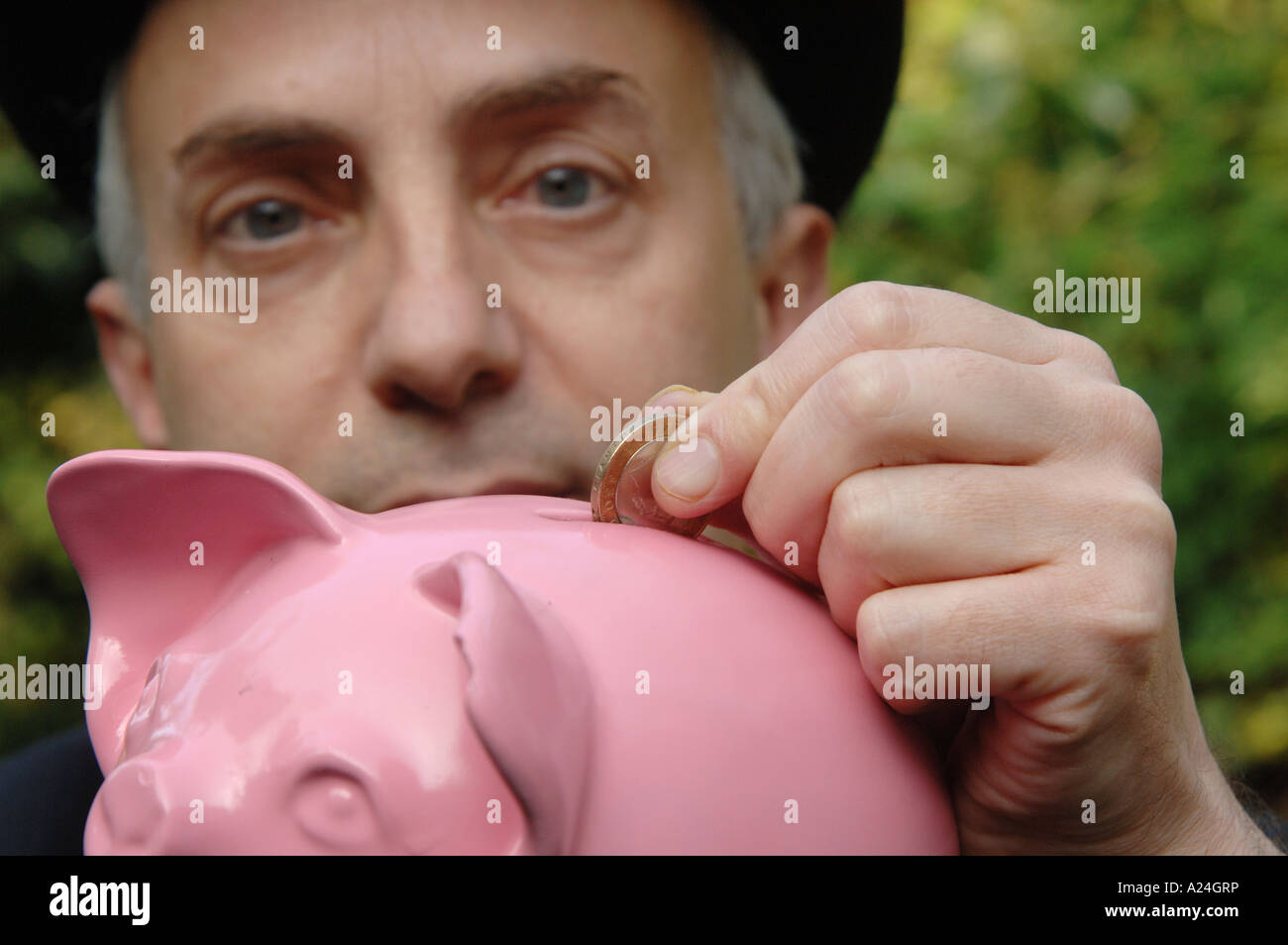 British banker bowler hat hi-res stock photography and images - Alamy