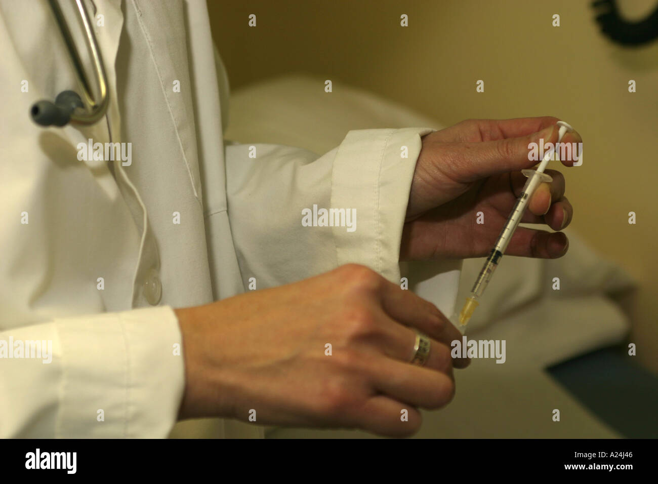 Routine medical physical Stock Photo - Alamy