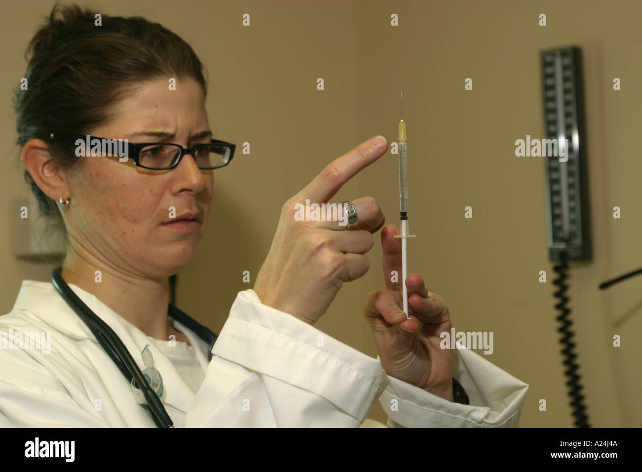 Routine medical physical Stock Photo - Alamy