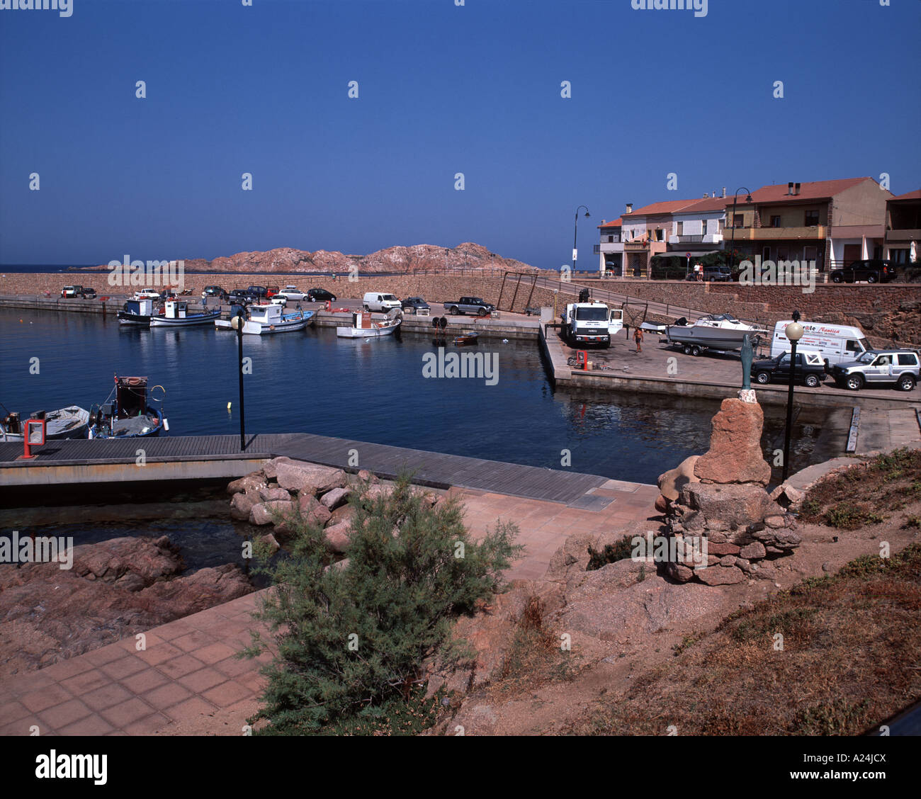 The fishing village of Isola Rossa Sardinia Stock Photo - Alamy