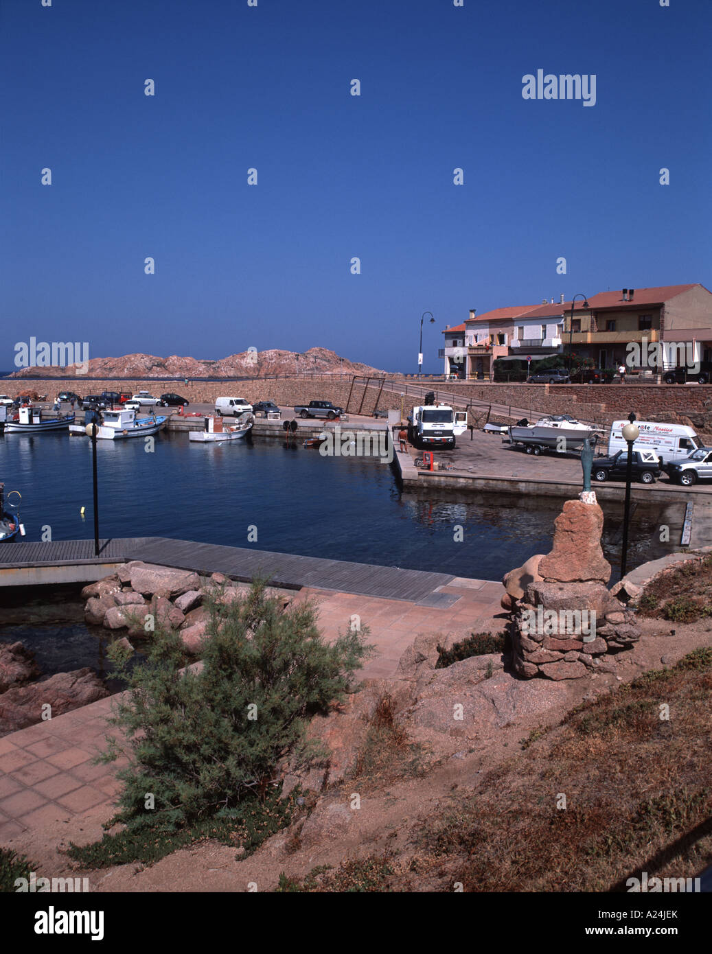 The fishing village of Isola Rossa Sardinia Stock Photo - Alamy