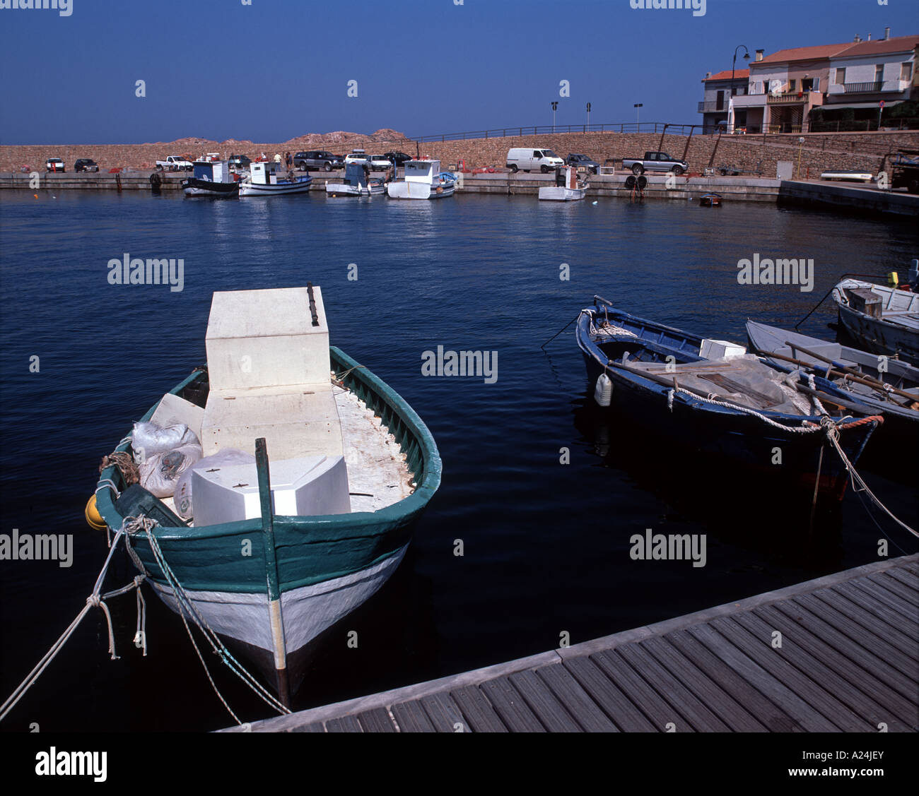 The fishing village of Isola Rossa Sardinia Stock Photo - Alamy