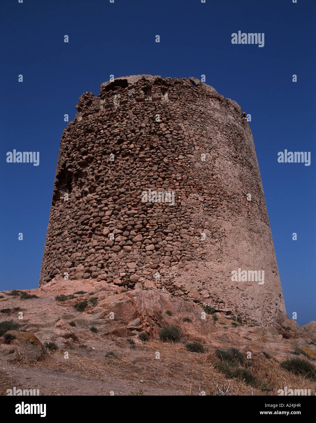 Arogonese Tower at Isola Rossa Sardinia Stock Photo - Alamy