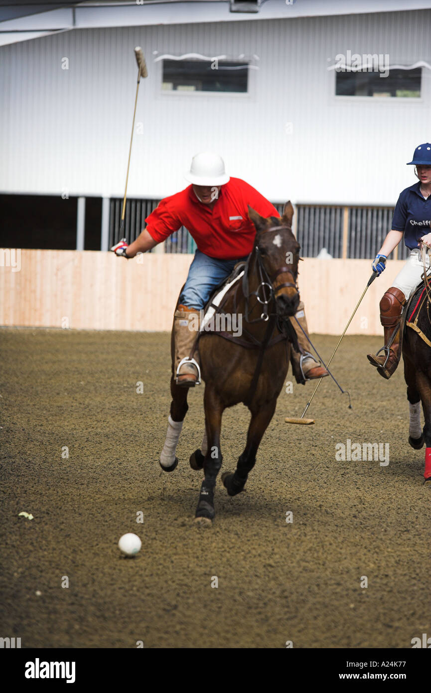 polo player chasing ball Stock Photo - Alamy