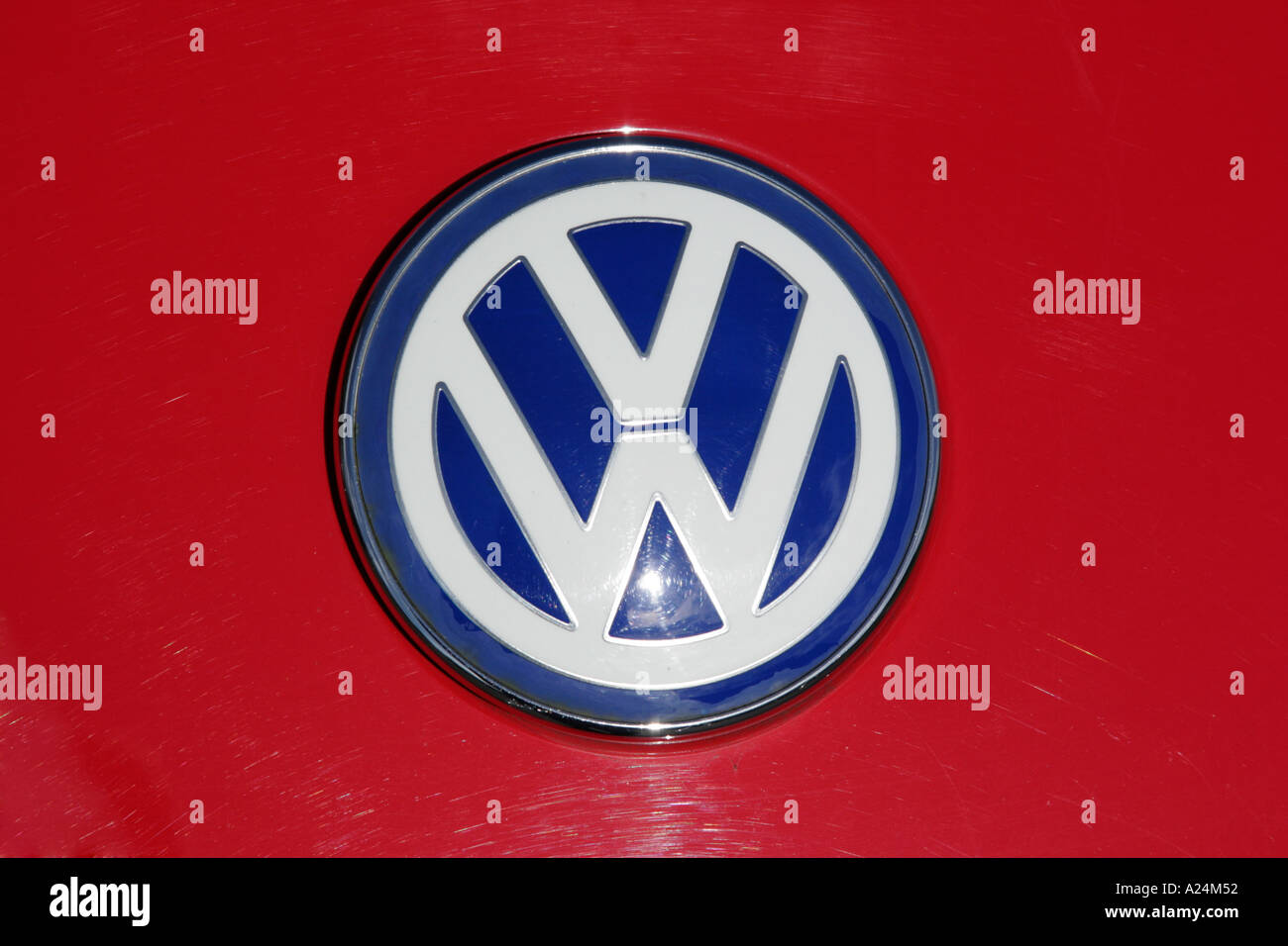 Upavon Wiltshire England UK Volkswagen Beetle VW Sign Red Blue Very ...