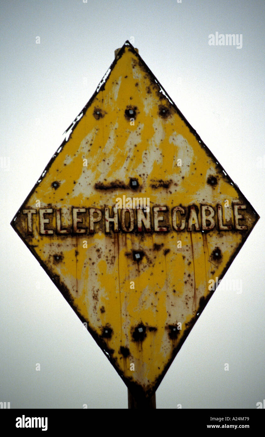 Telephone cable marker hi-res stock photography and images - Alamy