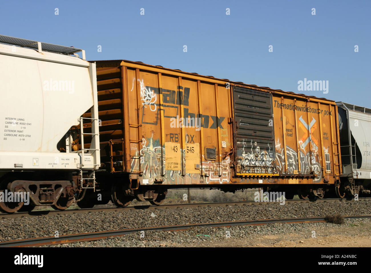 Boxcar with graffiti hi-res stock photography and images - Alamy