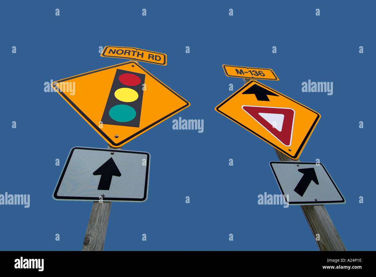 Yield Sign Ahead Sign