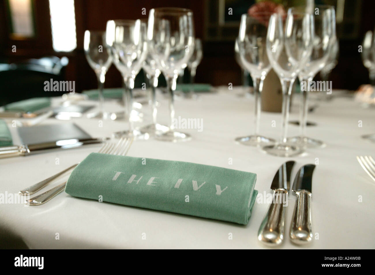 Interior of The Ivy restaurant London Stock Photo - Alamy