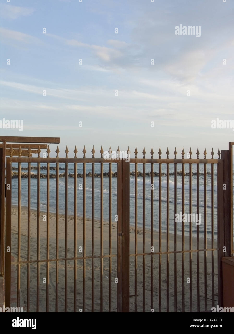 denied sea of Villaggio coppola, pollution of Naples, Italy, campania ...