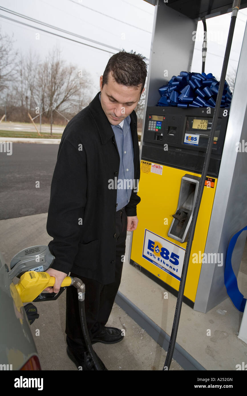 E85 ethanol pump at gas station hi-res stock photography and images - Alamy