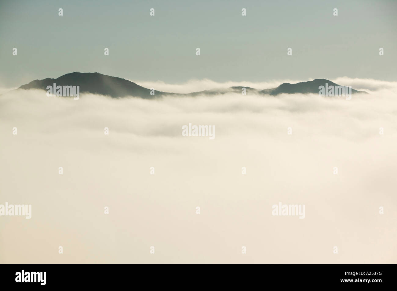 The Coniston Fells from Pike o Blisco above the clouds, Lake District ...
