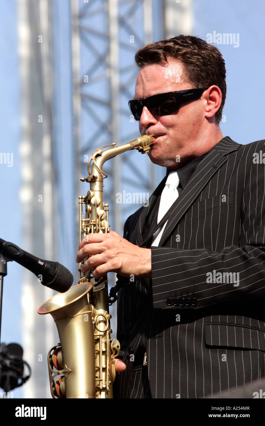 HOLLAND THE HAGUE Benjamin Herman frontman of The New Cool Collective ...