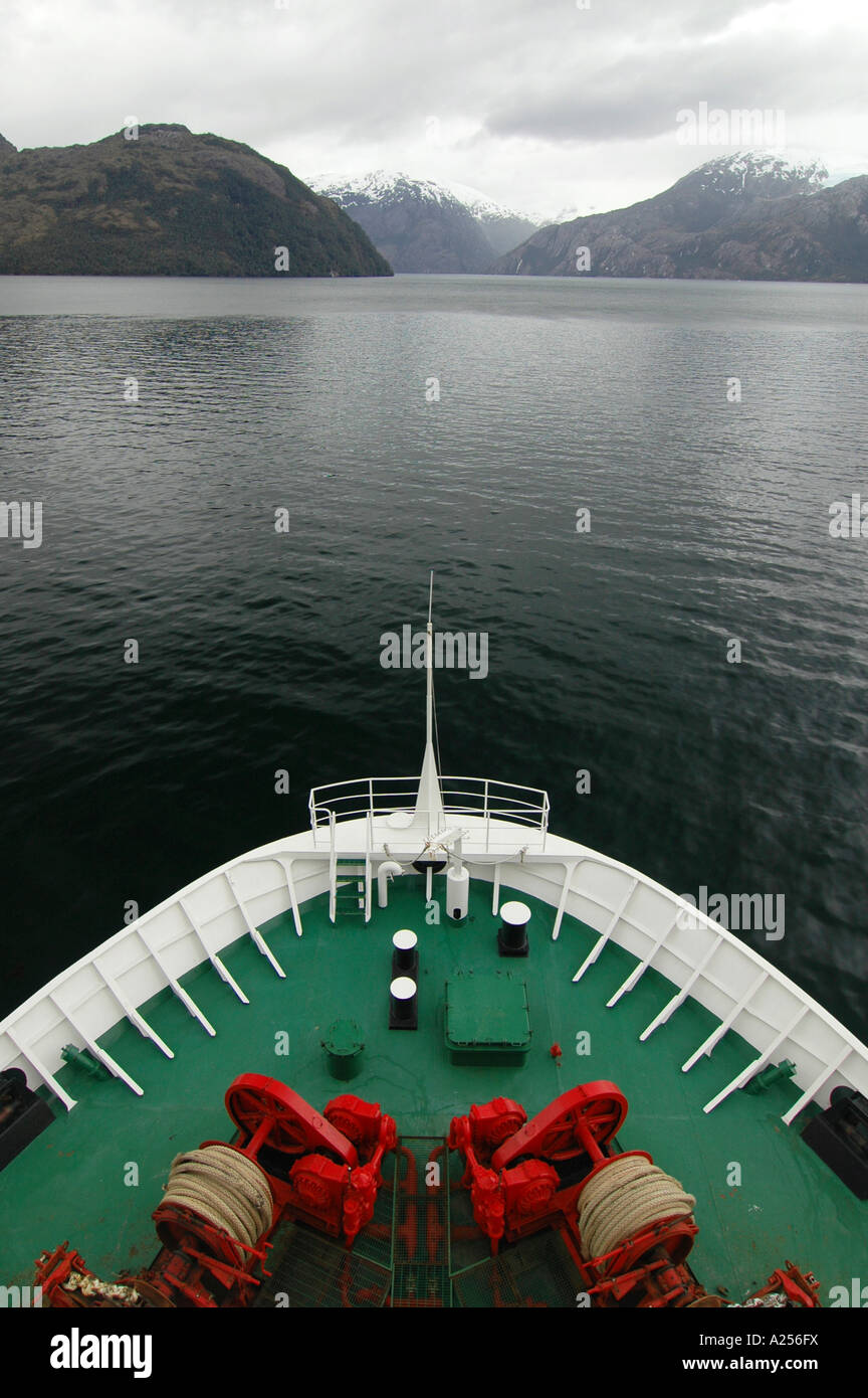 ferry Magellanes Patagonia Chile Stock Photo - Alamy