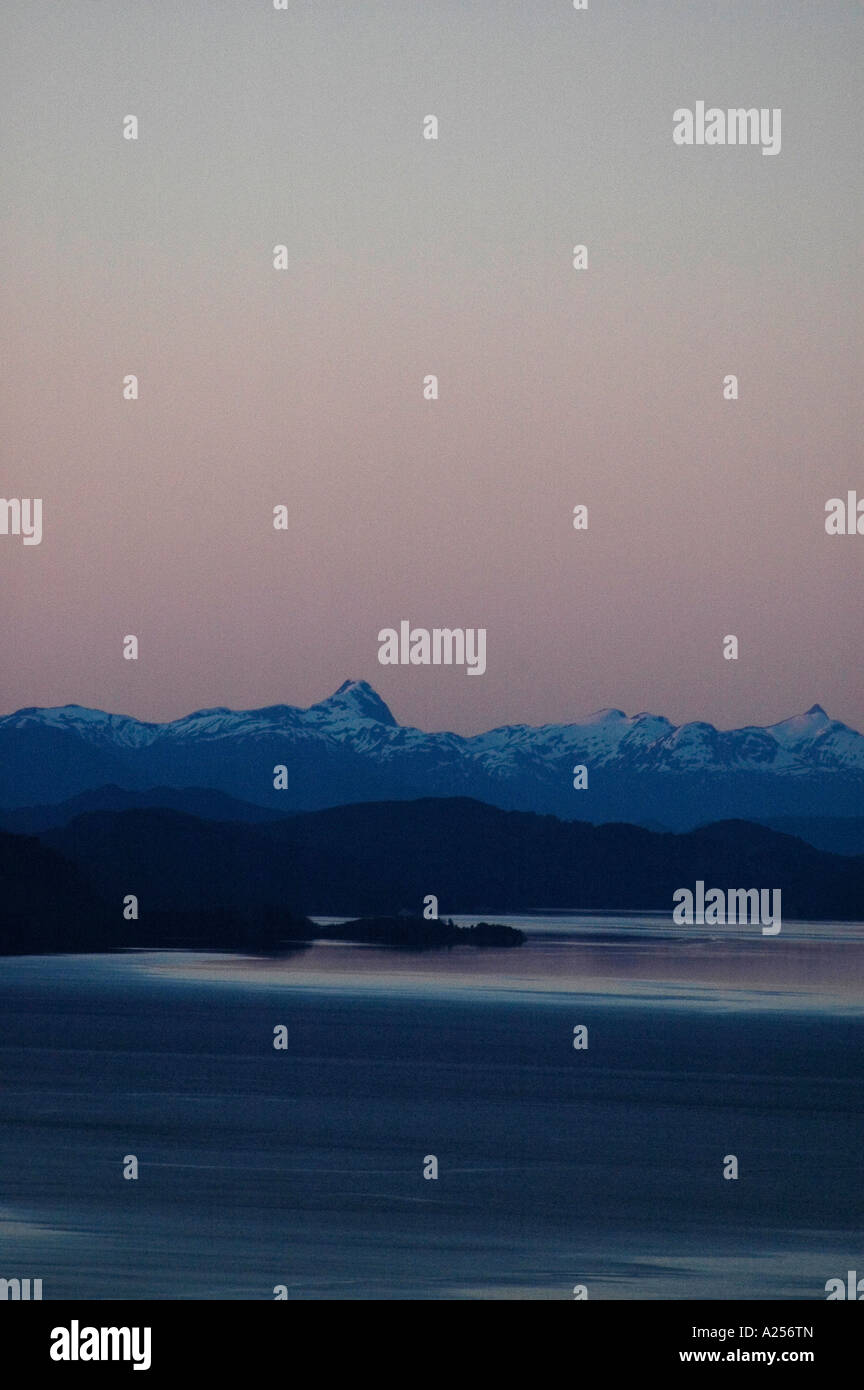 Dusk over Lake Nahuel Huapi, Bariloche, Patagonia, Argentina Stock ...