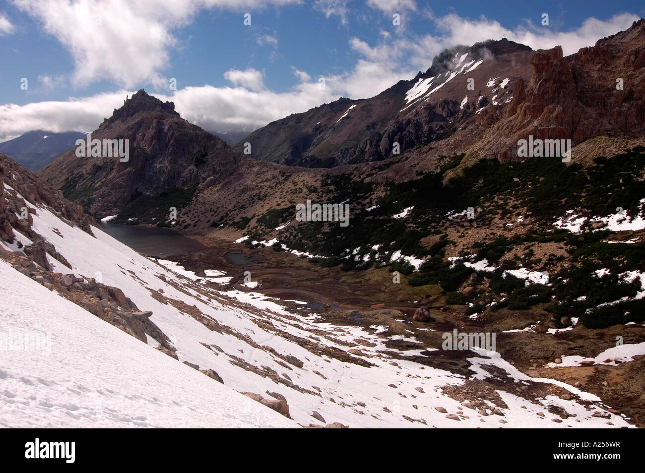 Valley near Refugio Frey, Bariloche, Patagonia, Argentina Stock Photo ...