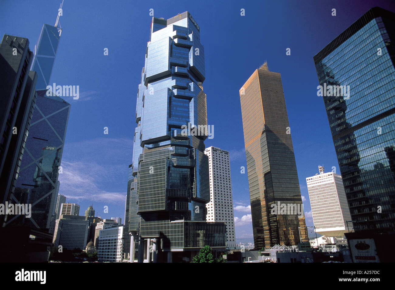 LIPPO CENTRE AND OTHER HIGH RISE BUILDINGS HONG KONG Stock Photo - Alamy