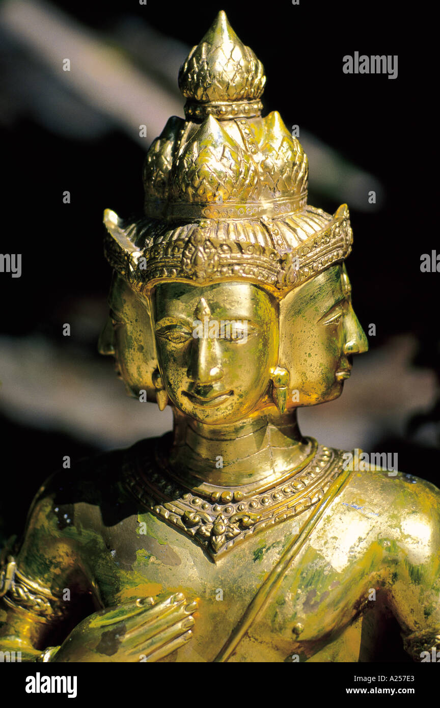 THREE FACED BUDDHA HONG KONG Stock Photo - Alamy