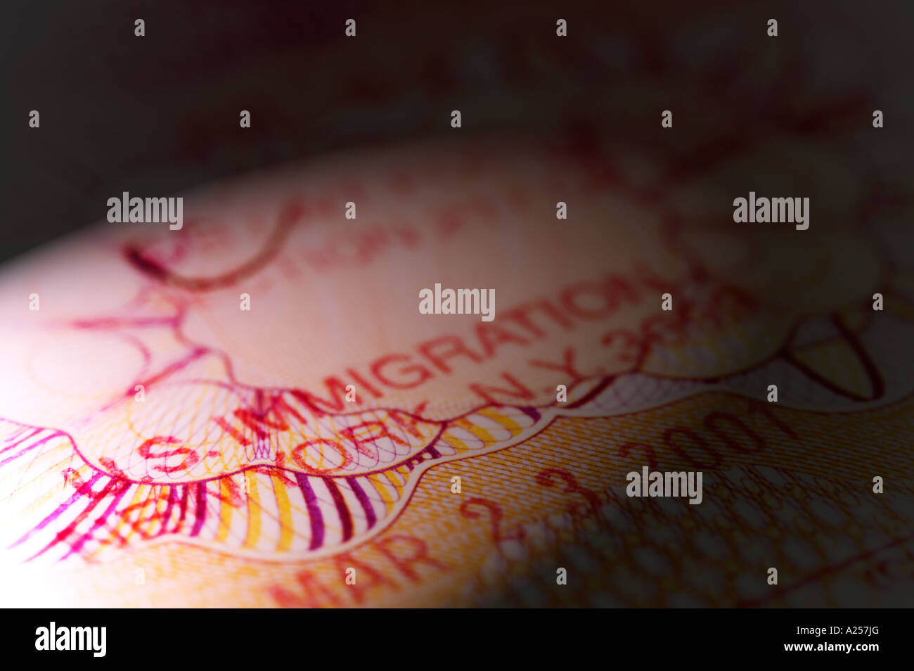 Immigration new york stamp hi-res stock photography and images - Alamy