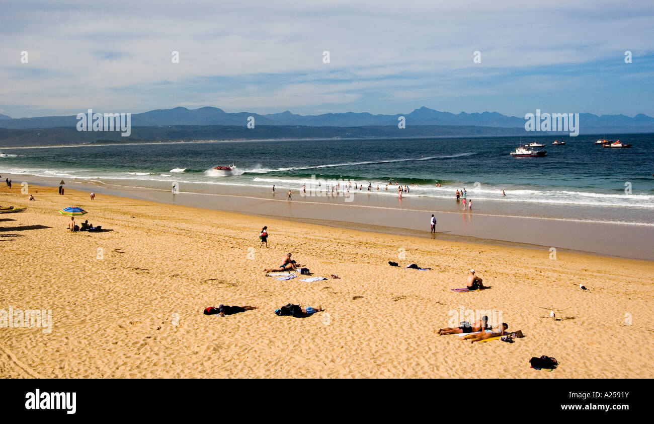 plettenberg bay main beach Stock Photo - Alamy