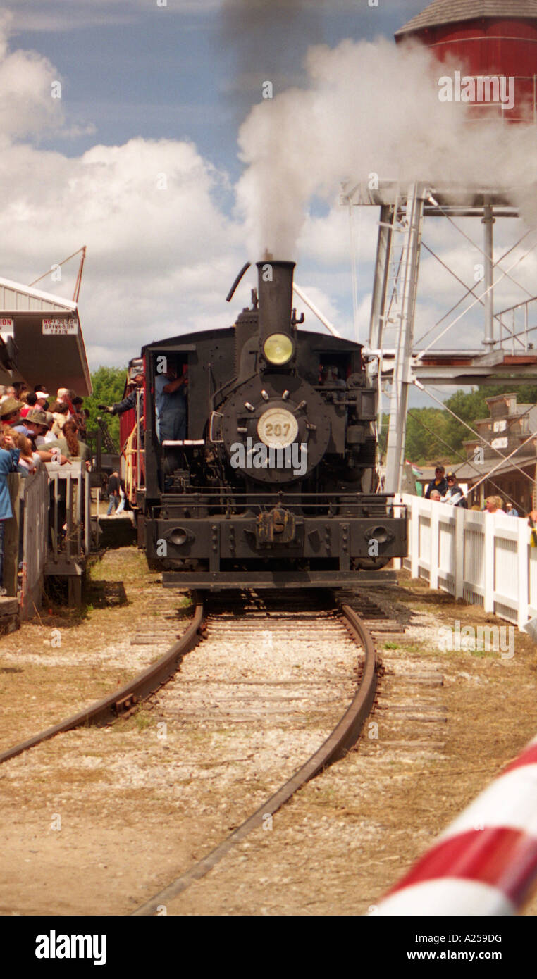 Steam Engine Starting it's Run Stock Photo - Alamy