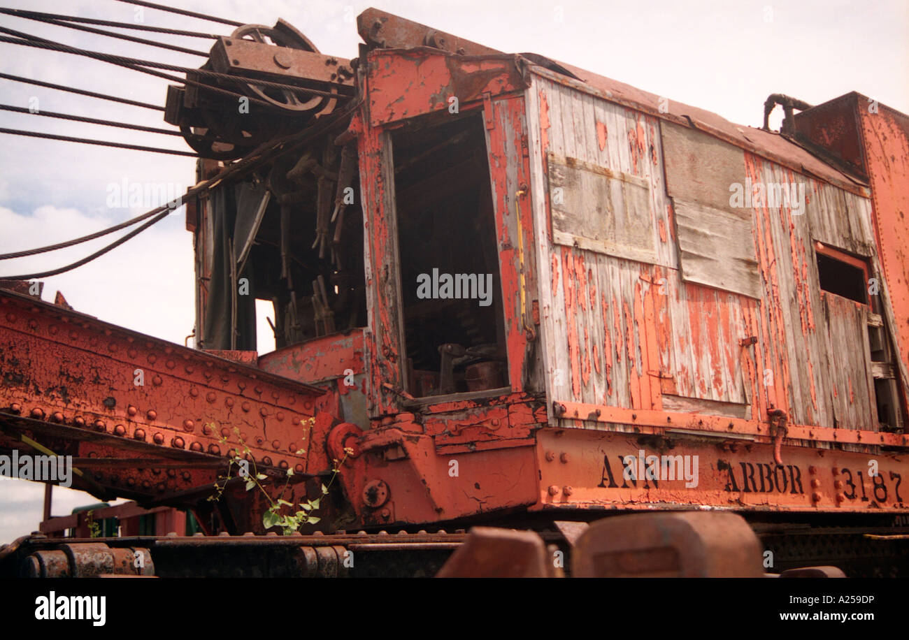 Old Railroad Crane Retired Stock Photo - Alamy