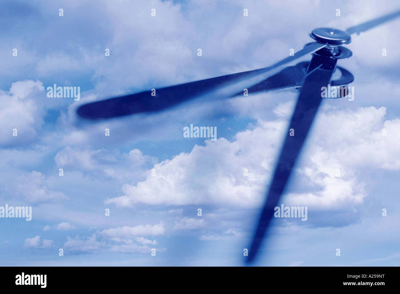 Clock and Clouds Stock Photo - Alamy
