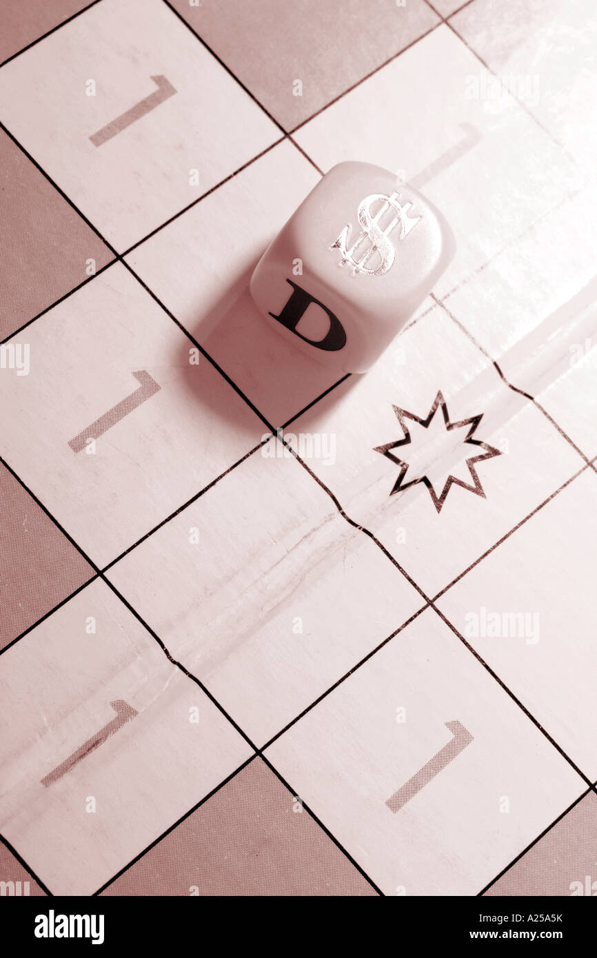 Board game die hi-res stock photography and images - Alamy