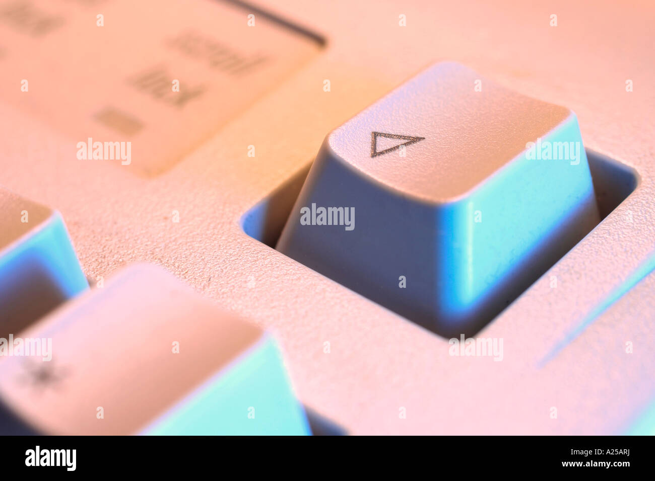 Computer Power Key Stock Photo - Alamy