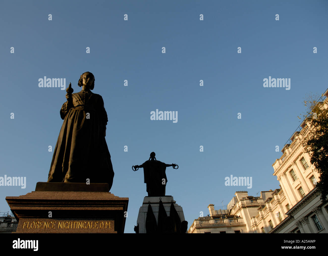 Florence Nightingale Statue, Crimea Memorial, London, UK Stock Photo ...