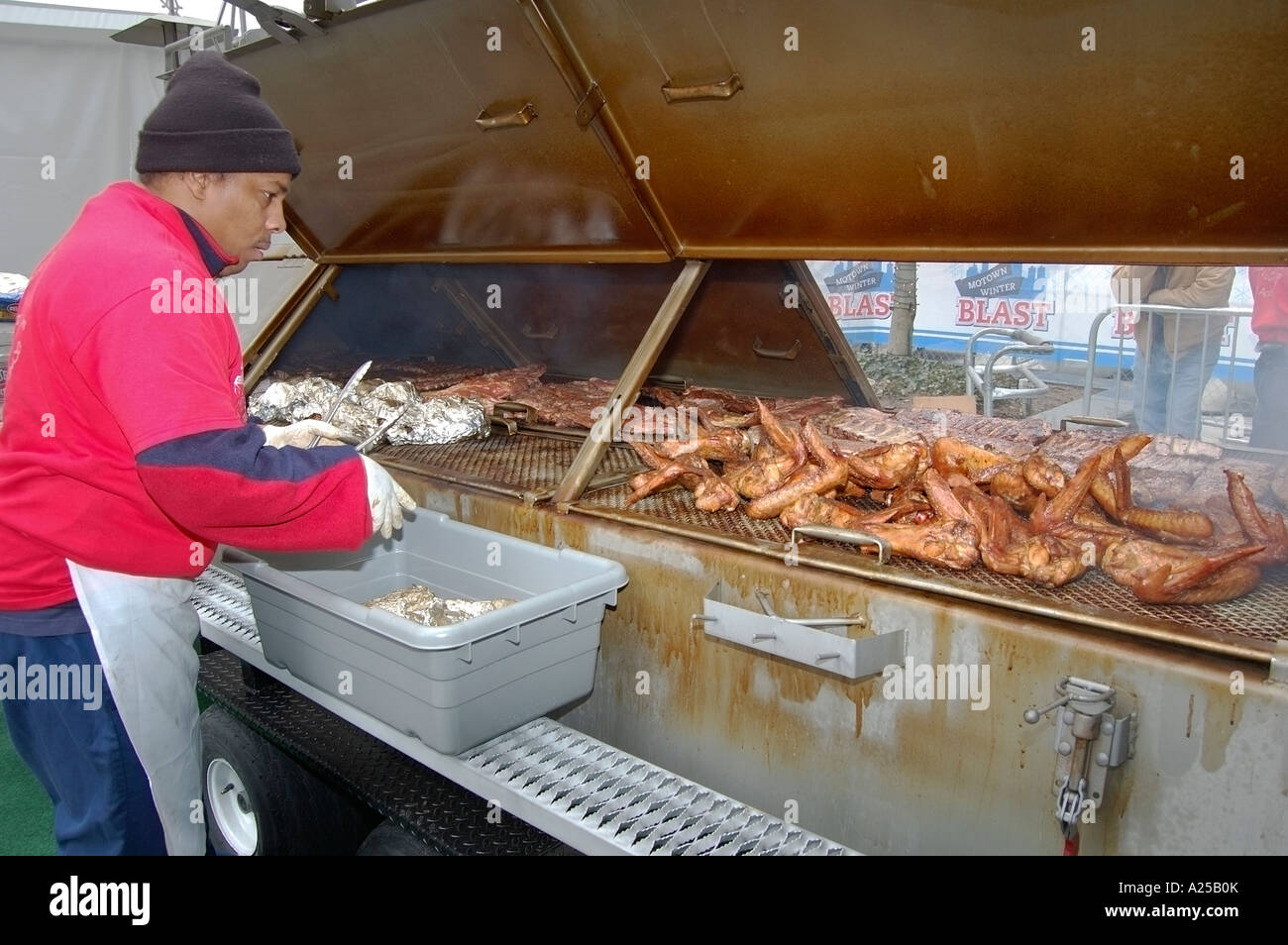 Man eating turkey leg hi-res stock photography and images - Alamy