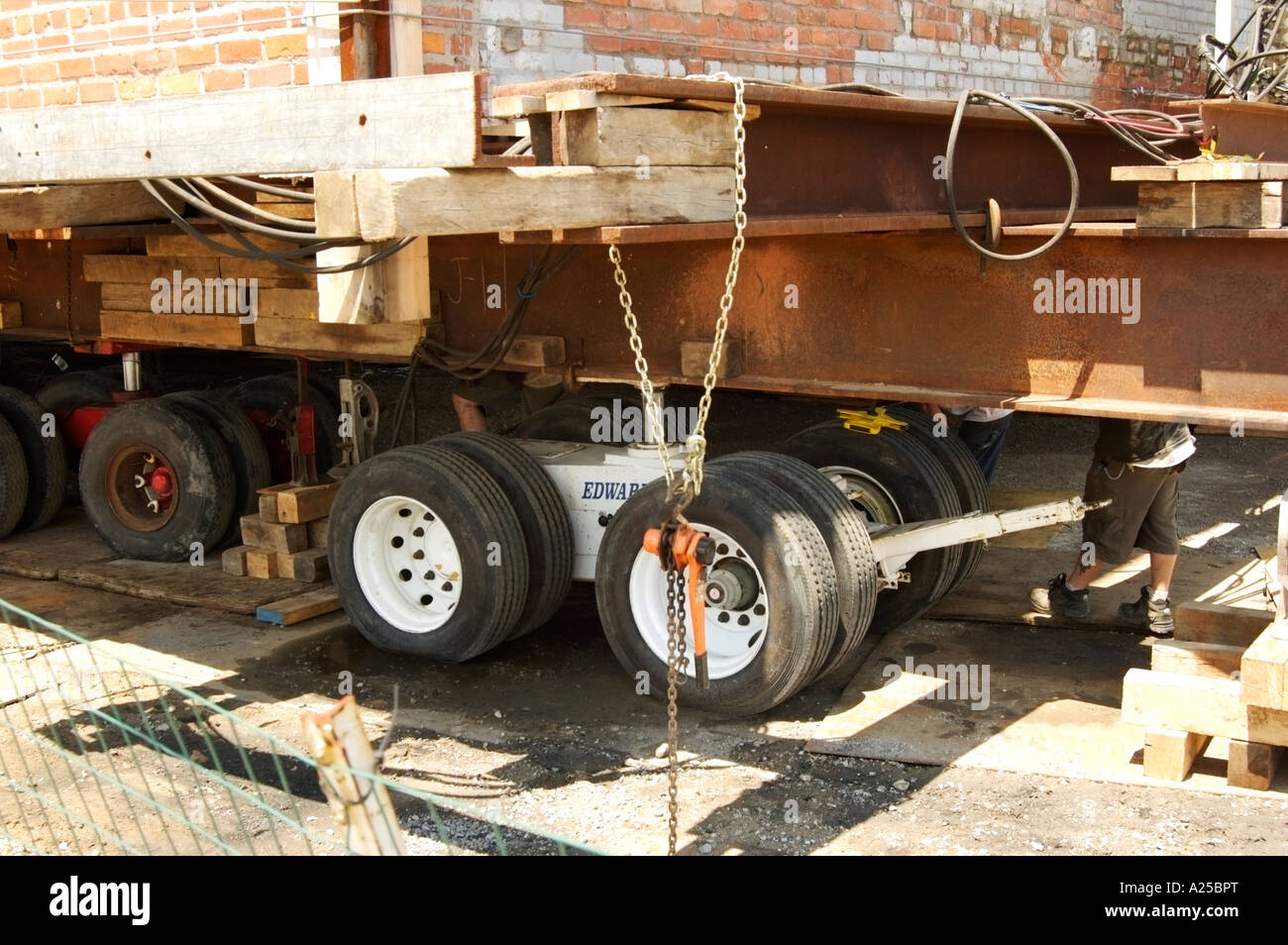 Old Building on the Move Stock Photo - Alamy