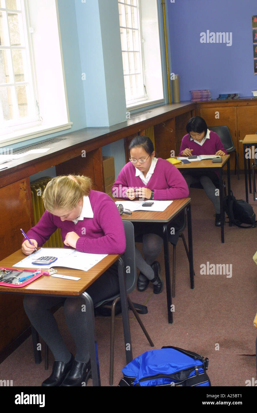 School math exam Stock Photo - Alamy