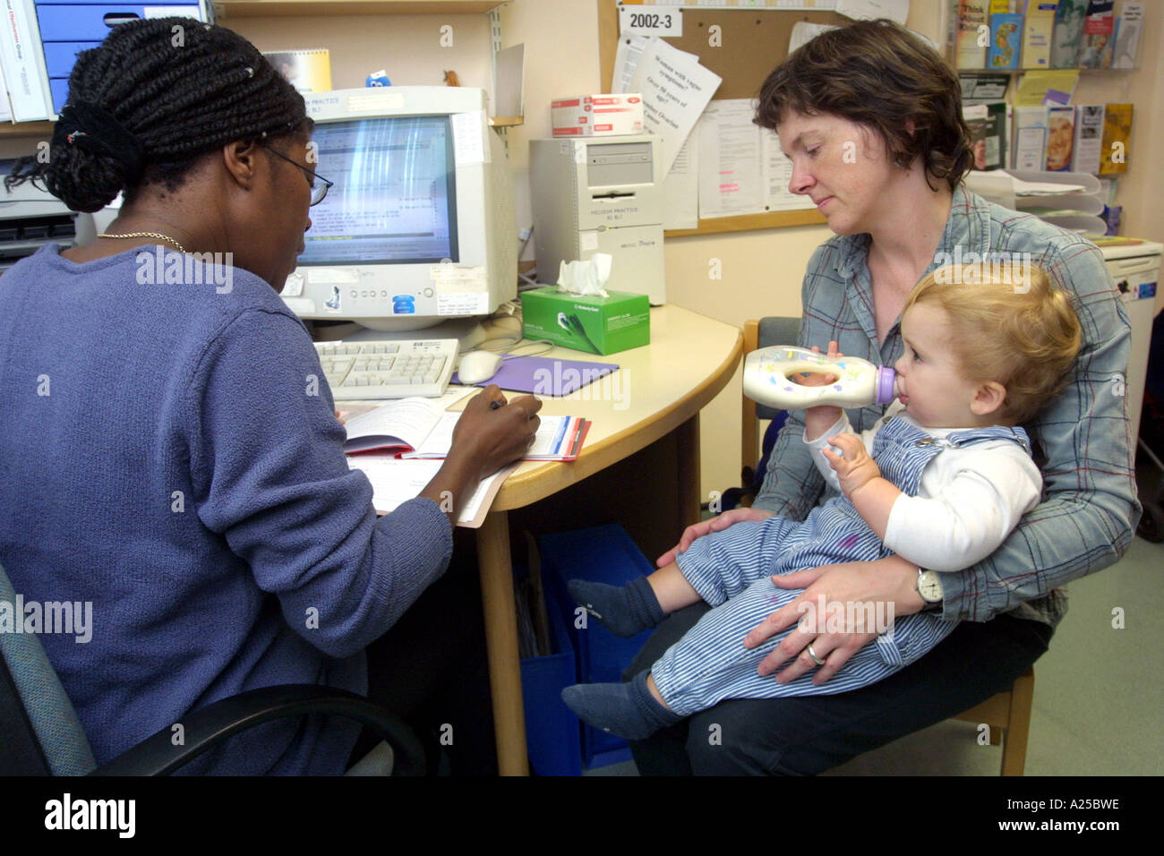 Health visitor baby clinic hi-res stock photography and images - Alamy
