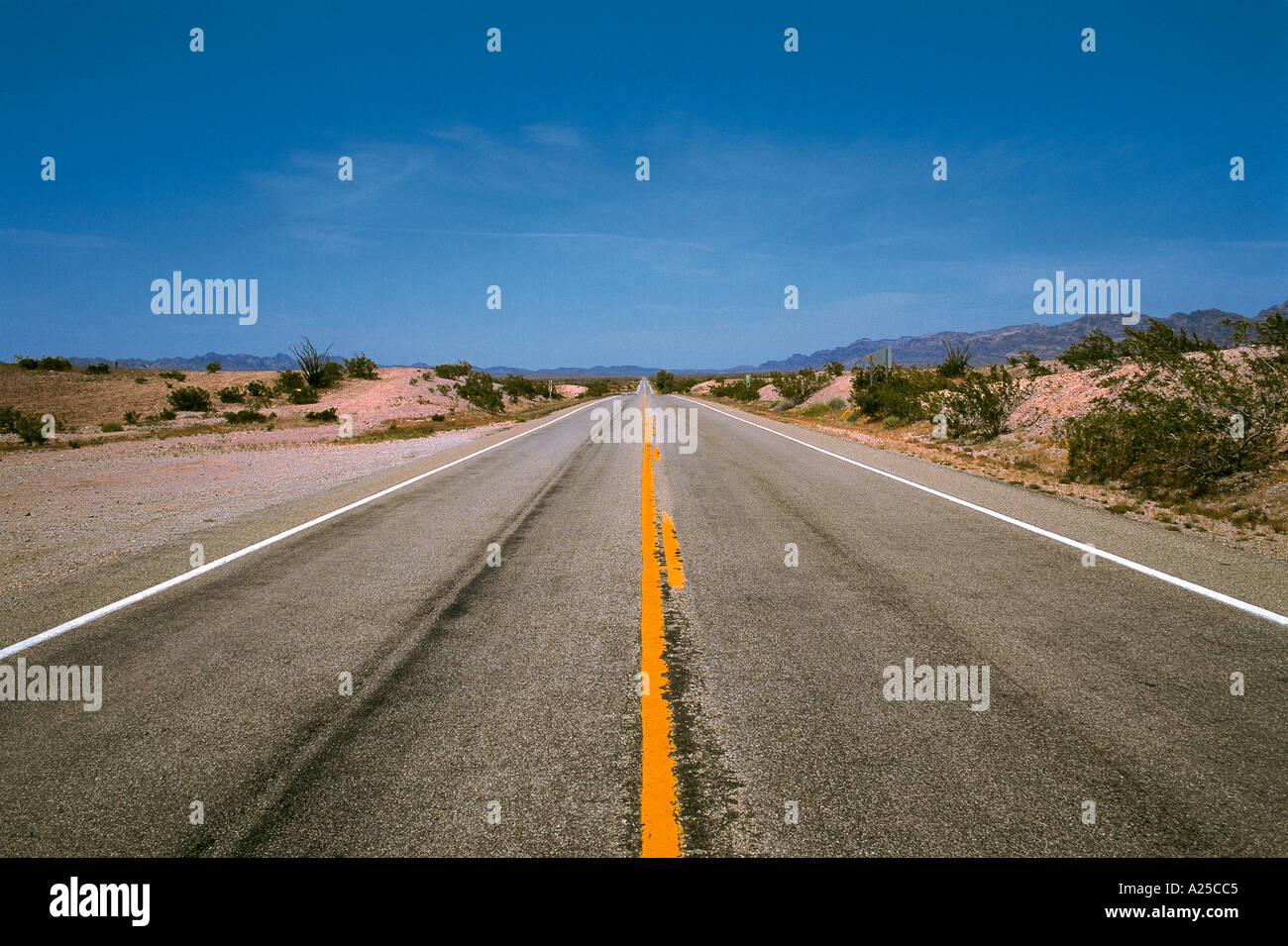 Long straight endless roads hi-res stock photography and images - Alamy