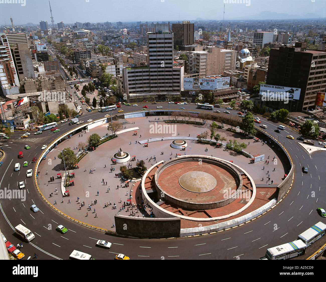 Mexico city traffic circle hi-res stock photography and images - Alamy