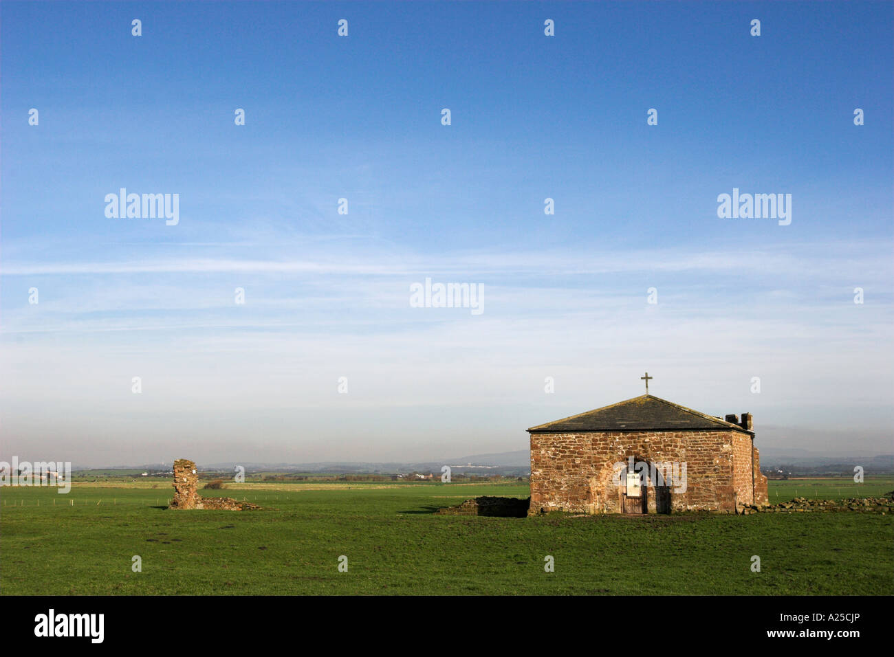 Remains of Cockersands Abbey Chapter House Stock Photo - Alamy