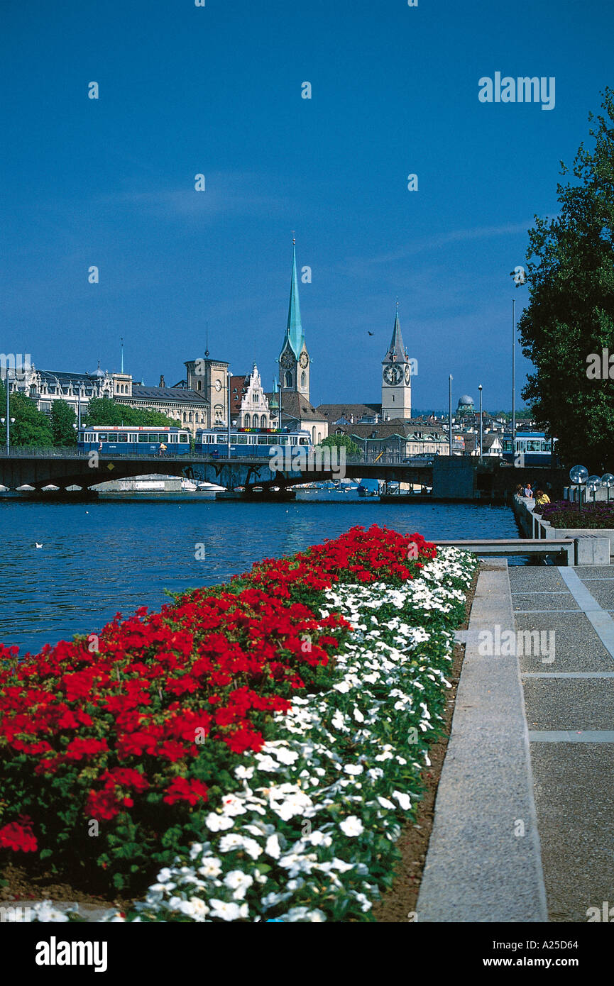 GARDENS BY LAKE ZURICH SWITZERLAND Stock Photo - Alamy