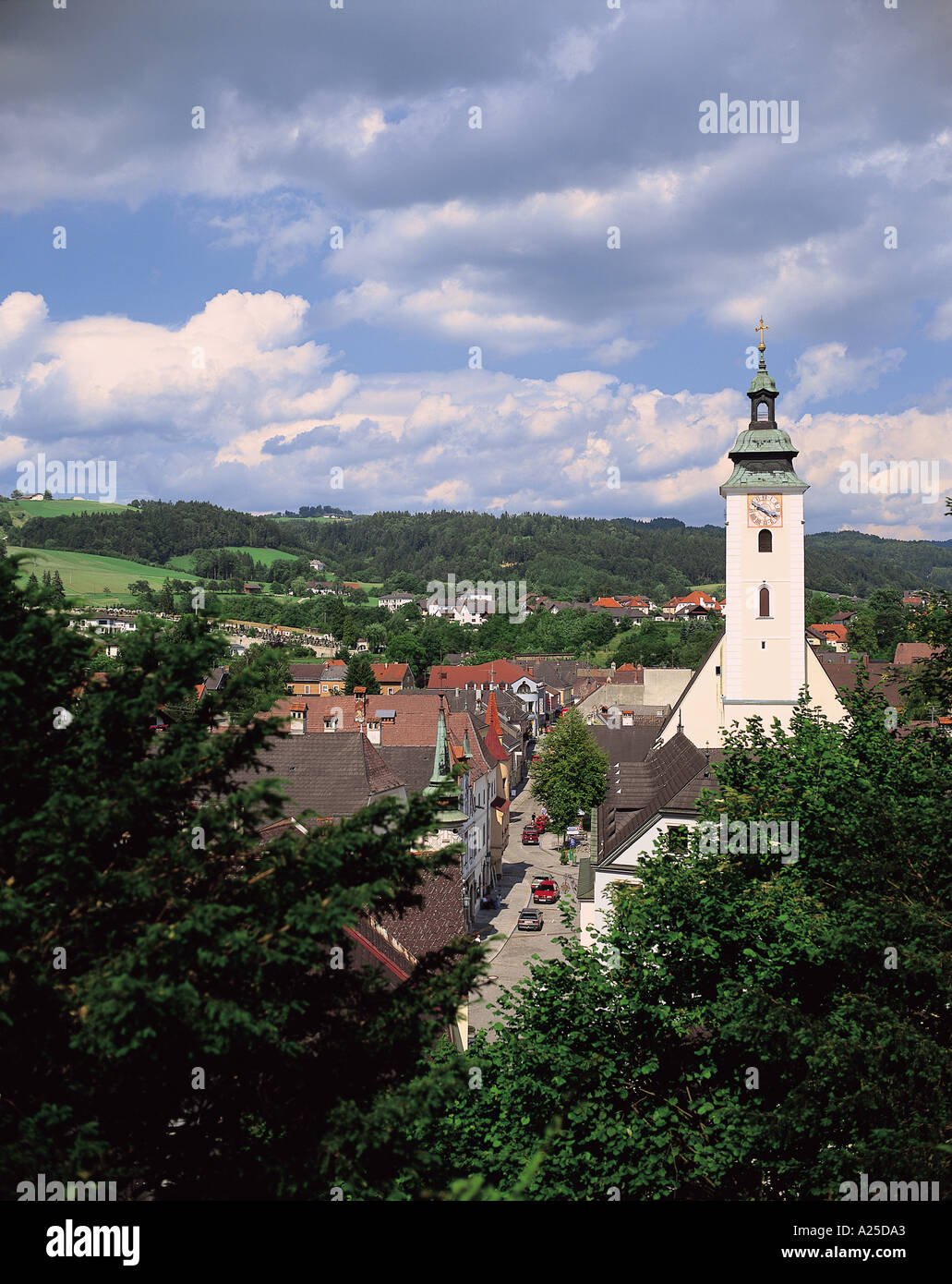View to town grein hi-res stock photography and images - Alamy